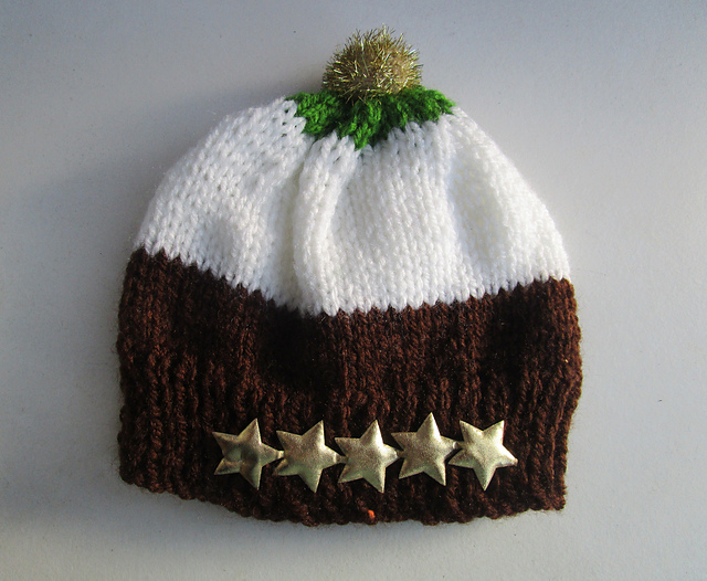 Knitting Patterns Galore Christmas Pudding Baby Hat