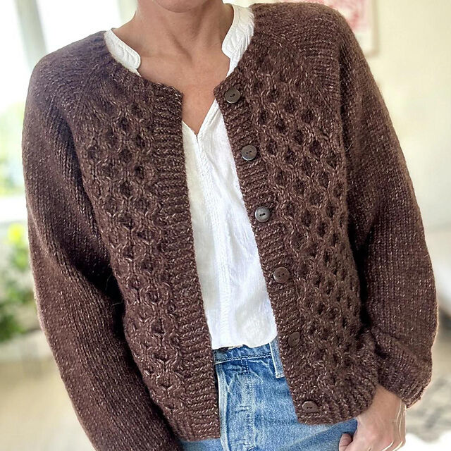 Knitting Patterns Galore - Cella Cardigan