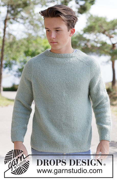 Knitting Patterns Galore - Sage Whisper Sweater for Men