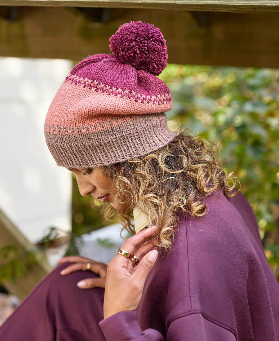 Knitting Patterns Galore - Earth and Berry Beanie